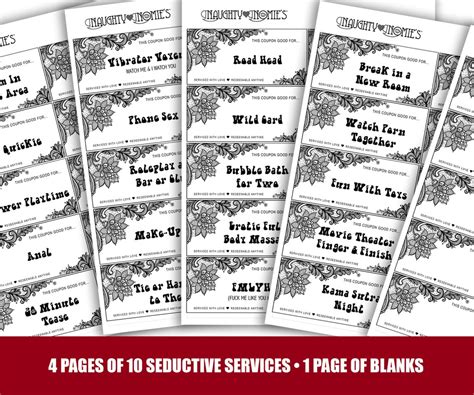 Sex Coupons Naughty Coupons Christmas Love Sex Coupons Gifts For Him Her Couples Coupons Diy