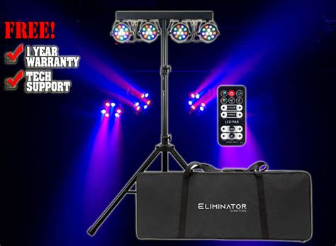 Eliminator Mini Par Bar Dj Lights Led Parcans Dj Equipment