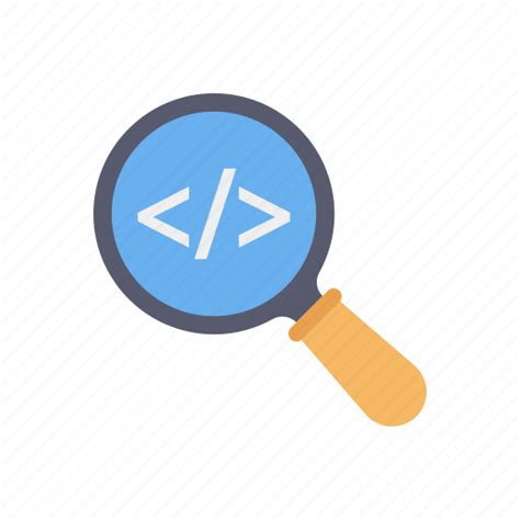 Magnifying Glass Html Coding Search Icon Download On Iconfinder