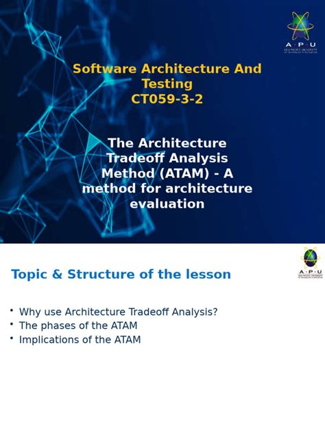 Week 08 Atam Architecture Tradeoff Analysis Method Pdf Risk