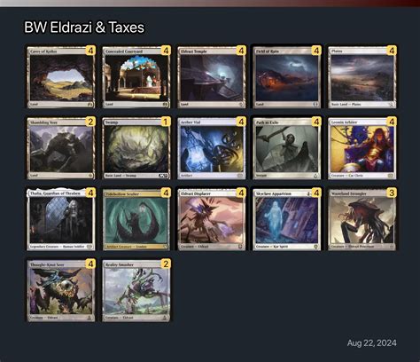 Bw Eldrazi And Taxes Magic The Gathering Deck