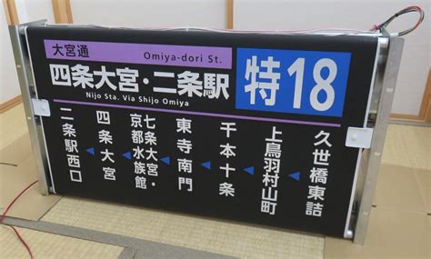 京都市交通局 横大路 方向幕
