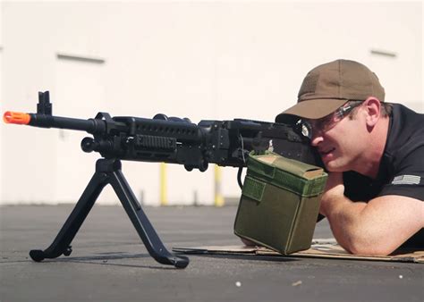 Asgi Lancer Tactical M Bravo Machine Gun Popular Airsoft Welcome