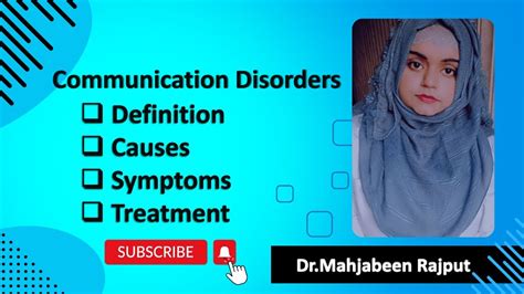 Introduction Of Communication Disorder Neurodevelopmental Disorder
