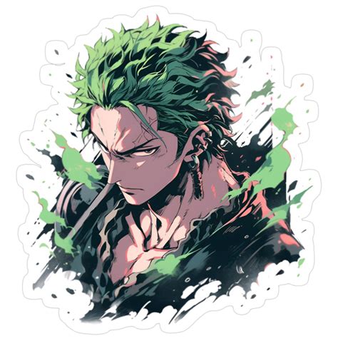 One Piece Roronoa Zoro Original Digital Art Sticker Roronoa Zoro
