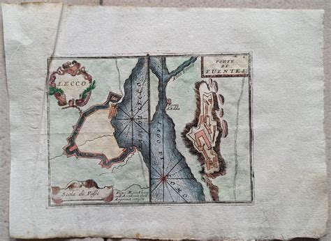 Europe Map Italy Lombardia Lecco Colico V M Coronelli