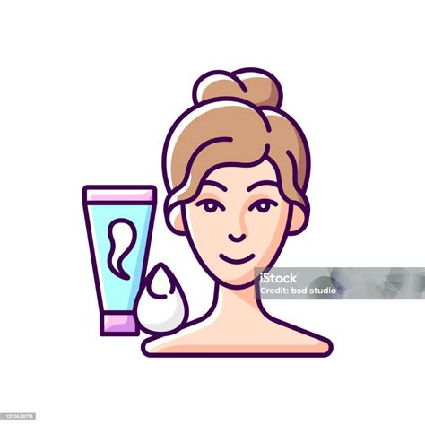 메이크업 스폰지 Rgb 색상 아이콘 개념에 대한 스톡 벡터 아트 및 기타 이미지 개념 날씬한 단순함 Istock