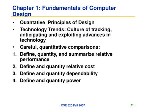 ppt cse 520 advanced computer architecture lec 2 introduction