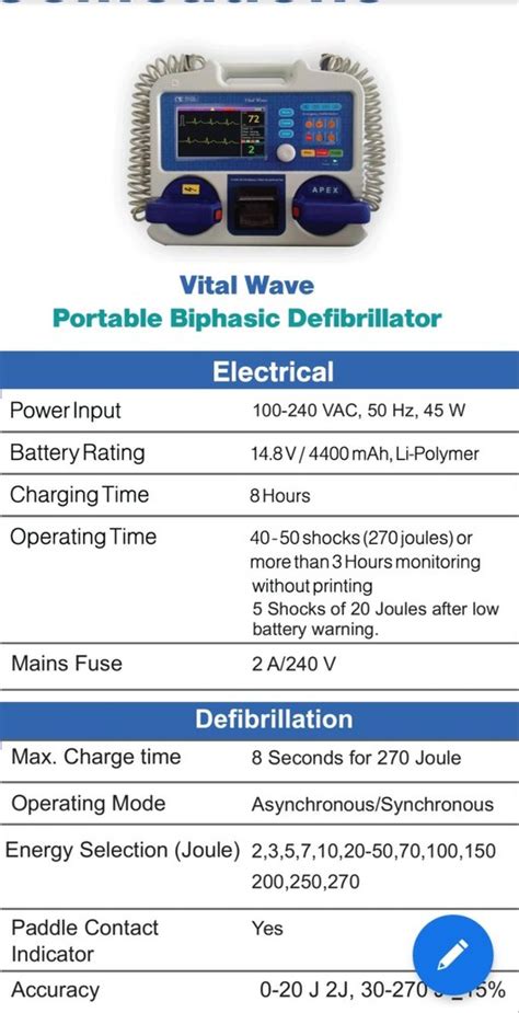 Vital Wave Biphasic Defibrillator At ₹ 110000 Biphasic Defibrillator In Karad Id 23179973691