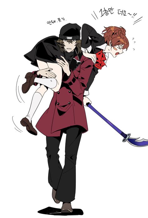 Shiomi Kotone And Aragaki Shinjirou Persona And 2 More Drawn By P