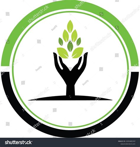 Save Tree Logo Design Sticker Sign Stock Vector Royalty Free