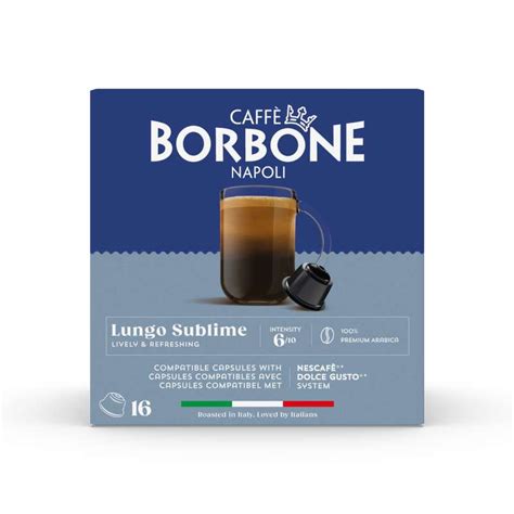 Caffè Borbone Lungo Sublime 16 Pods Dolce Gusto Compatible