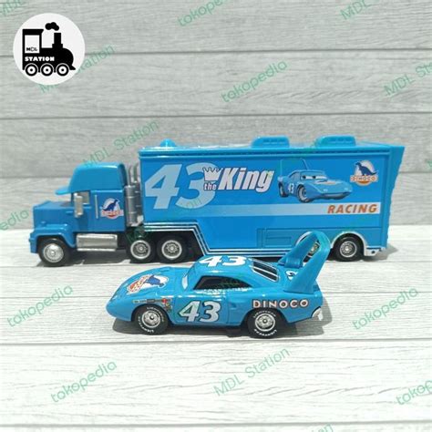 Jual Disney Pixar Cars The King Dinoco Team Hauler No Marking
