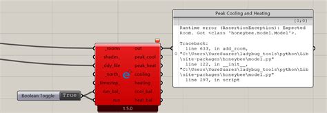Hb Peak Loads Component Error Honeybee Ladybug Tools Forum