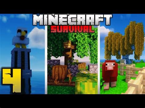 Tavuk Farmı ve Bahçe İşleri Minecraft Survival Bölüm 4 YouTube