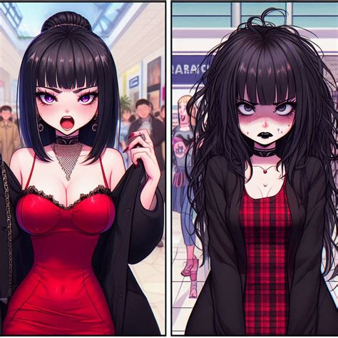 Bratty Girl To Shy Goth By Kloopers On Deviantart