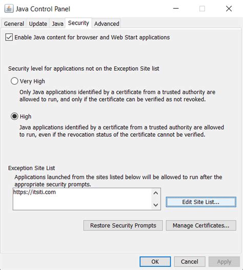 Application Blocked By Java Security Self Signed Application