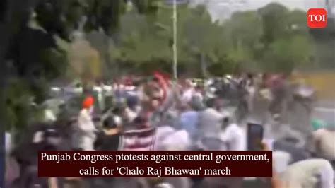 Congress Punjab Congress Ptotests Against Central Government Calls