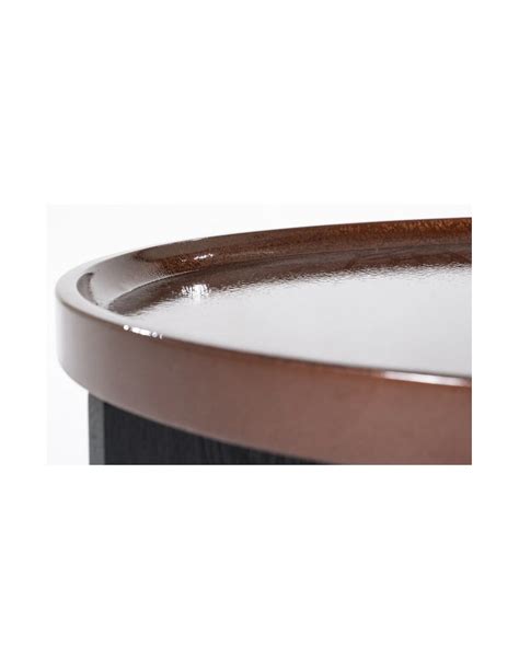 Mayson Sofabord I Mdf Ø90 Cm Sortrød