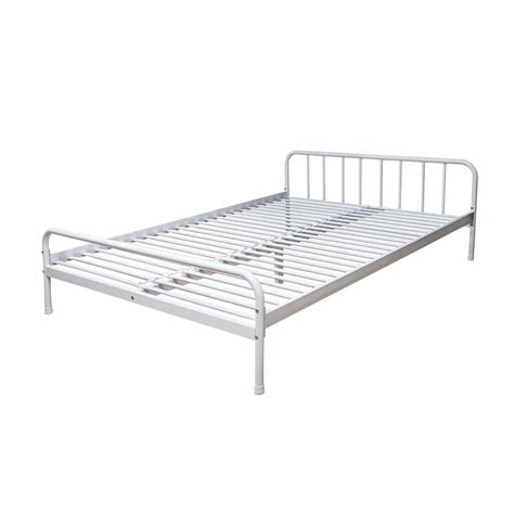 מיטה וחצי ממתכת לבנה 120 סמ רוחב כל הרהיטים סטייל מאסטר רהיטים רהיטים איכותיים לבית ולמשרד