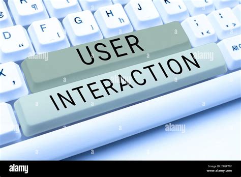 Conceptual Display User Interaction Business Concept How The Customer Acts On The System And