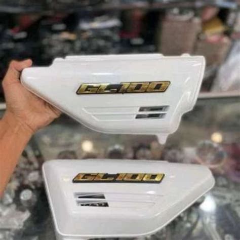 Jual Cover Box Aki Tutup Aki Honda Gl 100 Warna Putih Shopee Indonesia