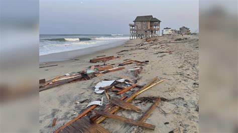 Video Shows House Collapsing Into Ocean On Outer Banks Friday