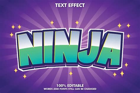 Premium Vector Text Effect Font Style
