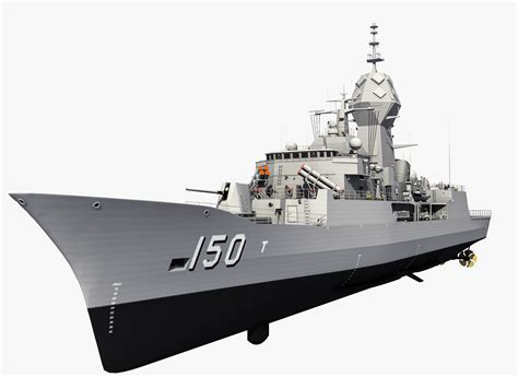 Anzac Meko Class Frigate Hmas Anzac Ffh 150 3d Model Cgtrader