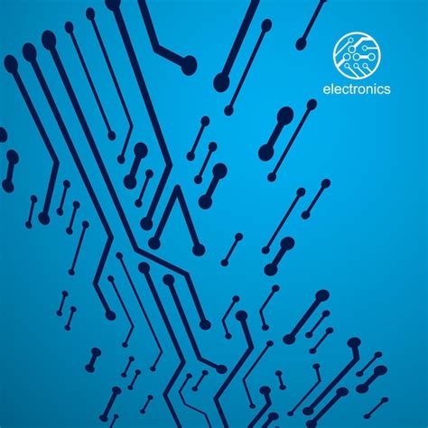 Premium Vector Technology Communication Cybernetic Element Vector Abstract Illustration Of