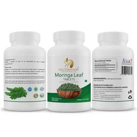 Moringa Leaf 1000mg 120 Tablets Packaging Type Bottle At ₹ 1000