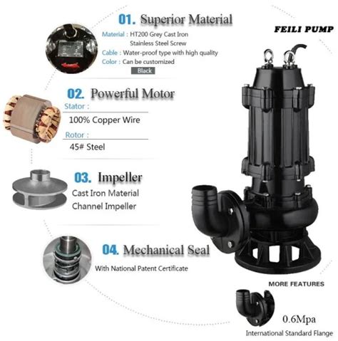 Sewage Submersible Pump Explosion Proof Pump With Cutting Impeller