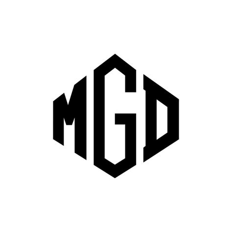 Mgd Letter Logo Design With Polygon Shape Mgd Polygon And Cube Shape