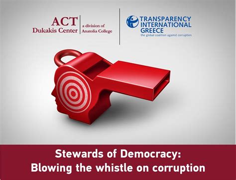 Stewards Of Democracy Blowing The Whistle On Corruption American
