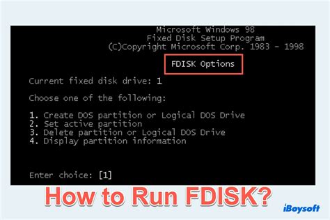 Fdisk Brief Introduction And How To Run Fdisk On Windows