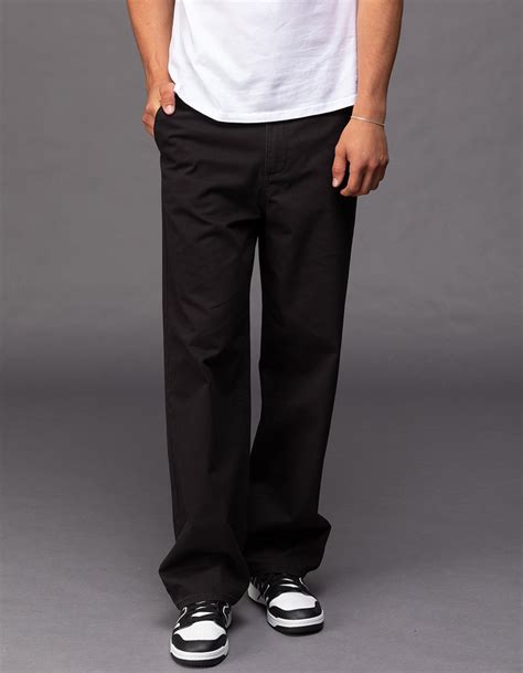 Rsq Mens Loose Chino Pants Black Tillys