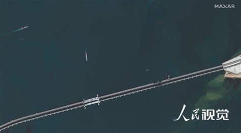 卫星图像克里米亚大桥被炸后现状 新闻频道 中华网