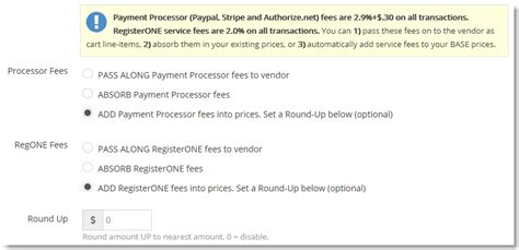 Setup Dynamic Amenity Pricing That Includes Service Fees Registerone
