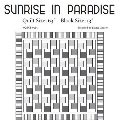 Sunrise In Paradise Cutie Pattern 4 Pack Cutiepatternscom