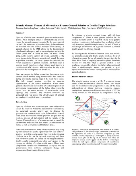 Pdf Seismic Moment Tensors Of Microseismic Events General Solution