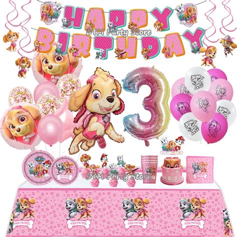 Paw Patrol Skye Decoraci N De Fiesta De Cumplea Os Para Ni Os Y Ni As