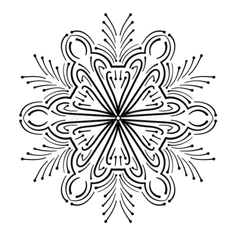 Snowflake Graphic Design Element Stock Vector Illustration Of Holiday