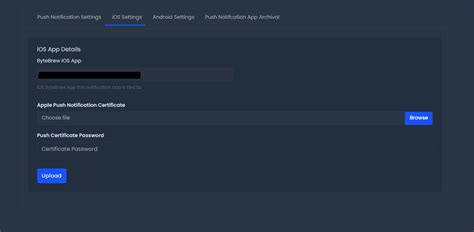 Bytebrew Push Notification Settings