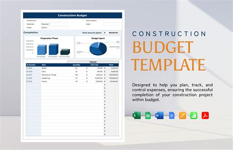 Editable Construction Budget Templates In Apple Numbers To Download