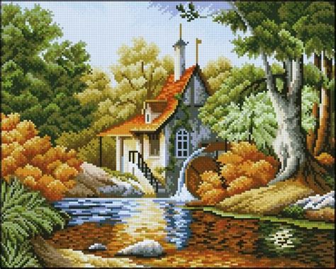 Punto Cruz Patrones Gratis Paisajes Seki Wallpaper