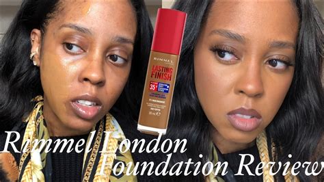 Rimmel London Lasting Finish 35HR Foundation Review Wear Test YouTube