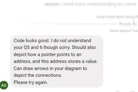 Solved Code Looks Good I Do Not Understand Your Q5 And 6 Chegg