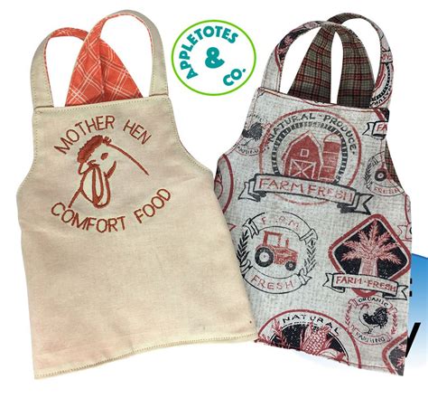Reversible Apron Sewing Pattern For 18 Inch Dolls Appletotes And Co