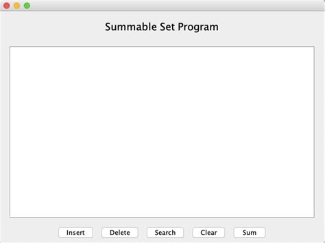 Implement Class Intset And Class Summable Set The