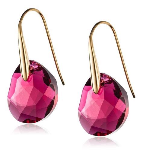 Auth Swarovski Crystal 1032280 Galet Pierced Earrings 1822335493
